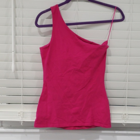 Express | Tops | One Shoulder Bright Pink Tank | Poshmark